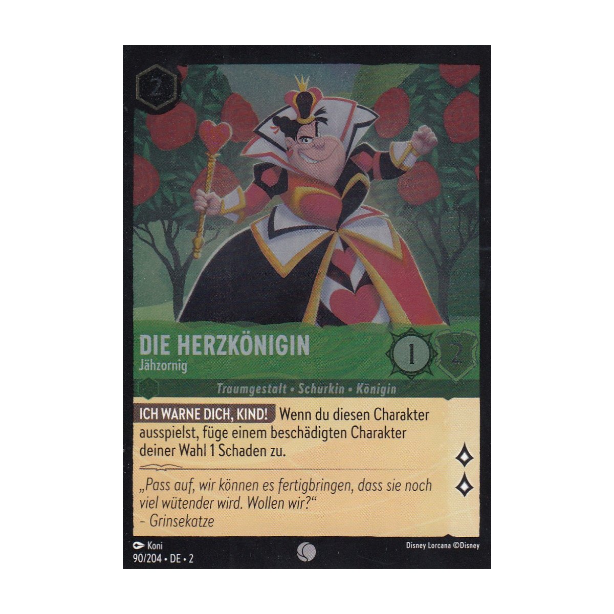 Die Herzkönigin - Jähzornig Holo 090/204 2ROF-090-HOLO Aufstieg der ...