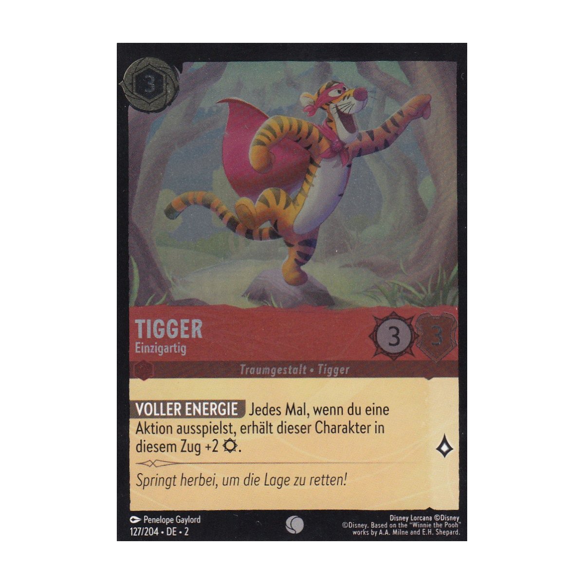 Tigger - Einzigartig Holo 127/204 2ROF-127-HOLO Aufstieg der ...