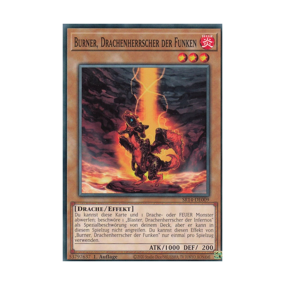 Burner, Drachenherrscher der Funken SR14-DE009 Structure Deck: Fire ...