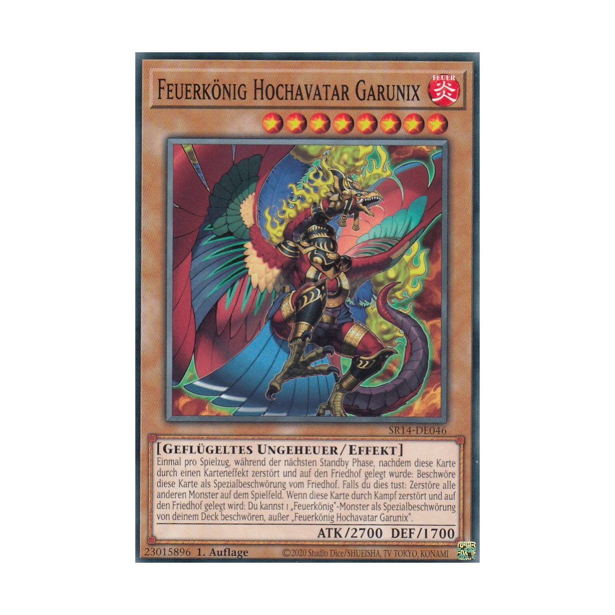 Feuerkönig Hochavatar Garunix SR14-DE046 Structure Deck: Fire Kings kaufen