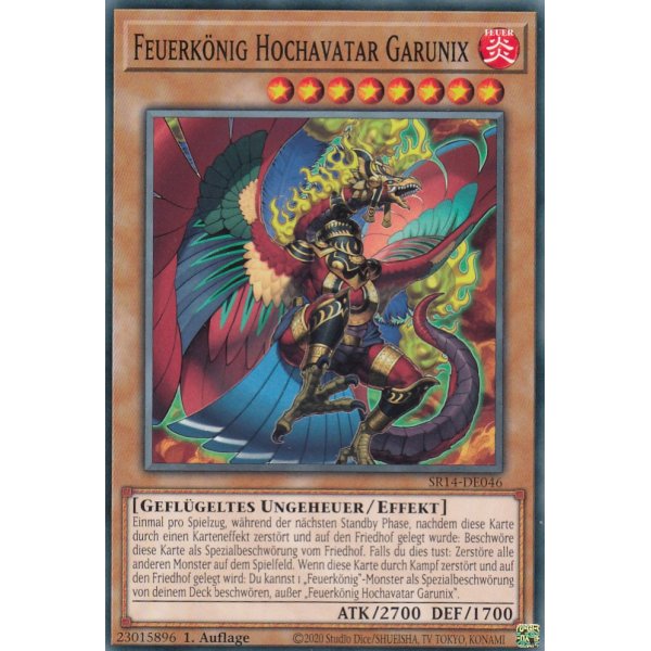 Feuerkönig Hochavatar Garunix SR14-DE046 Structure Deck: Fire Kings kaufen