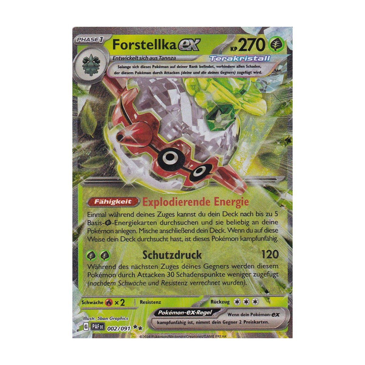 Forstellka-ex 002/091 Paldeas Schicksale Pokemon Karte kaufen