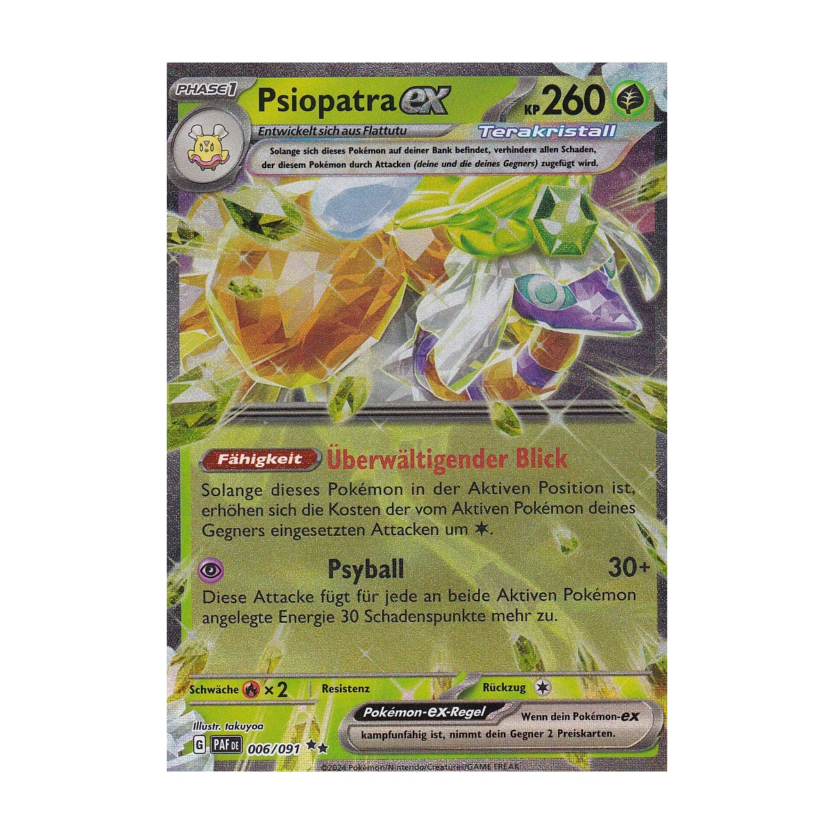 Psiopatra-ex 006/091 Paldeas Schicksale Pokemon Karte kaufen
