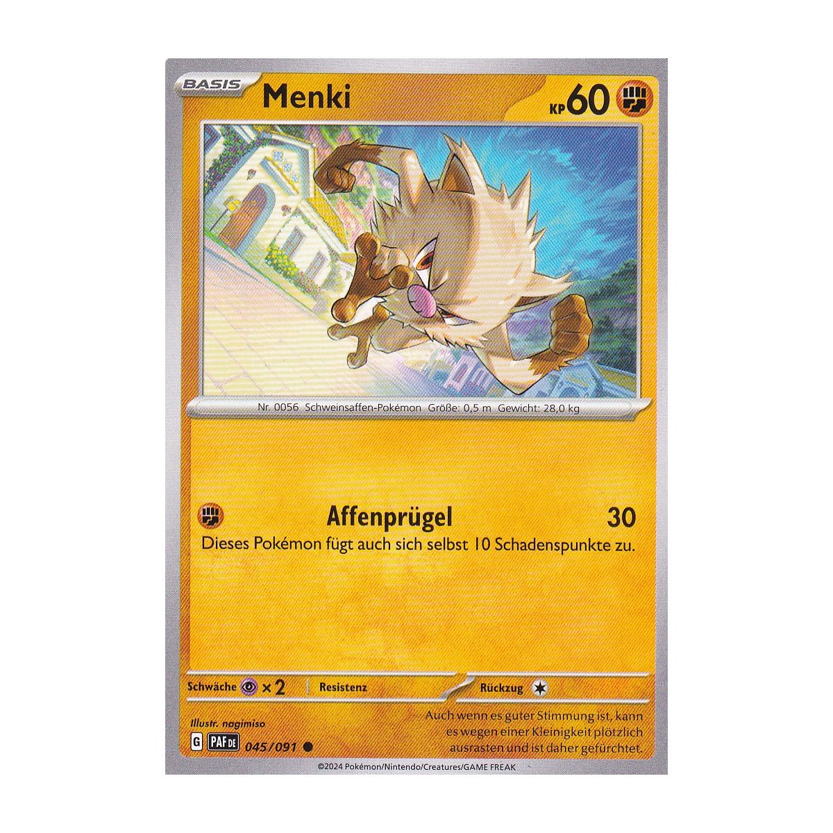Menki 045/091 Paldeas Schicksale Pokemon Karte günstig kaufen