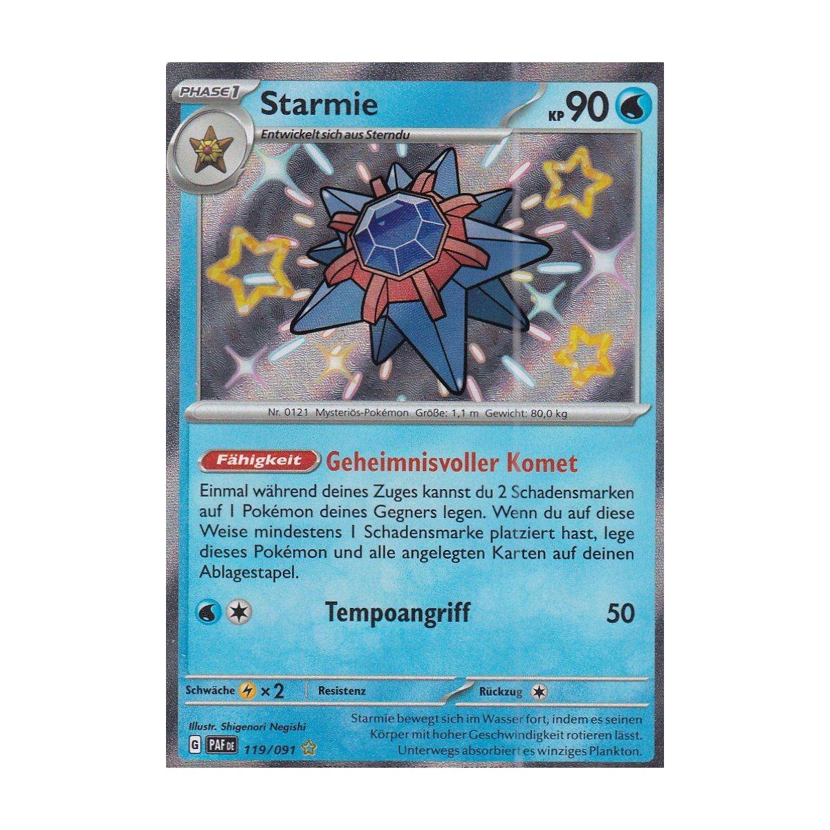 Starmie 119/091 Shiny Paldeas Schicksale Pokemon Karte kaufen