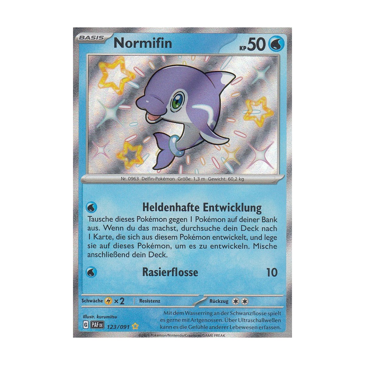 Normifin 123/091 Shiny Paldeas Schicksale Pokemon Karte kaufen