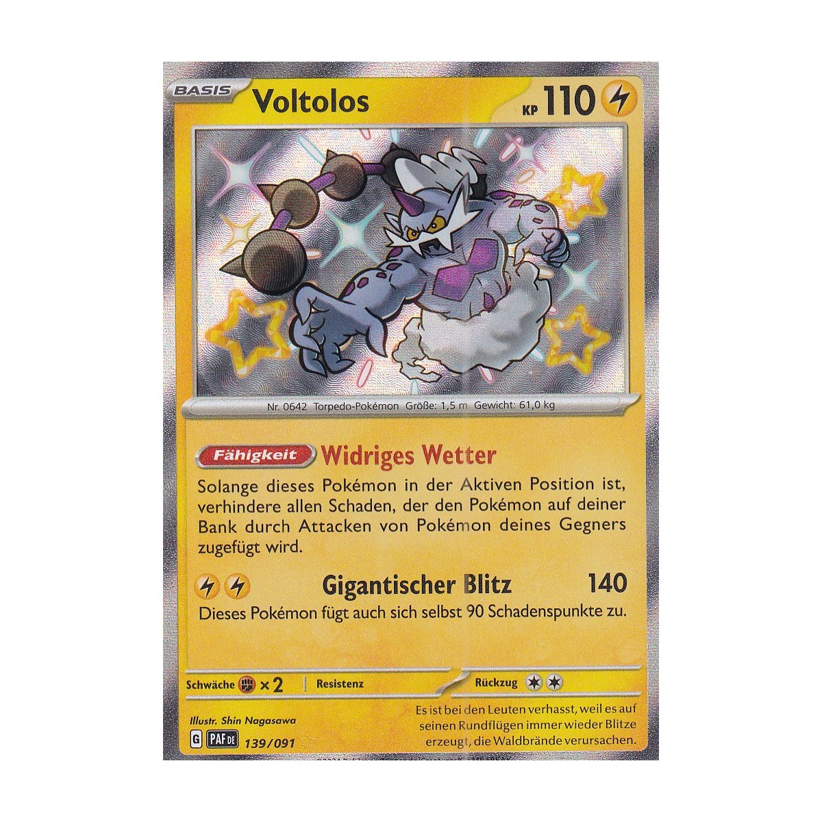 Voltolos 139/091 Shiny Paldeas Schicksale Pokemon Karte kaufen
