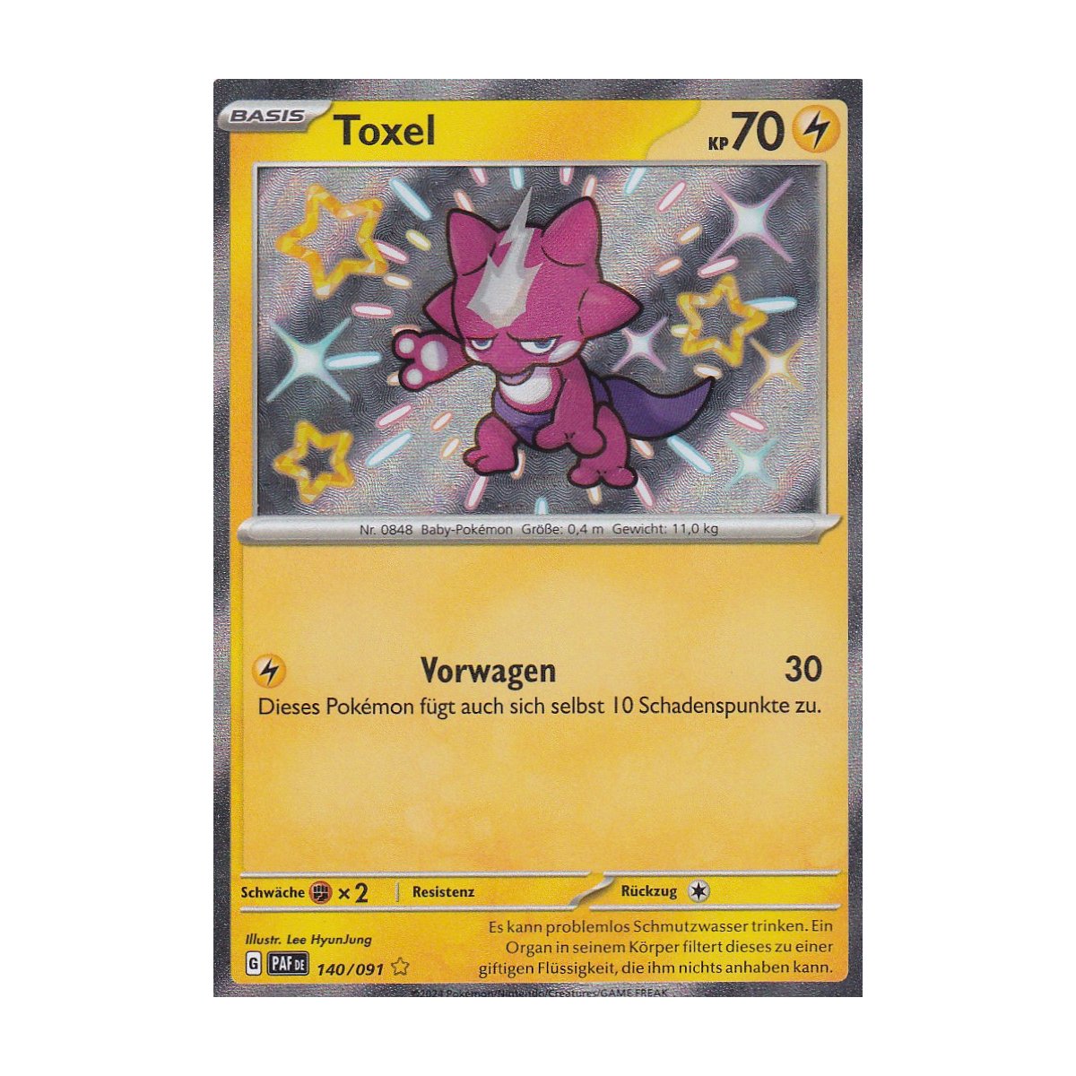 Toxel 140/091 Shiny Paldeas Schicksale Pokemon Karte kaufen