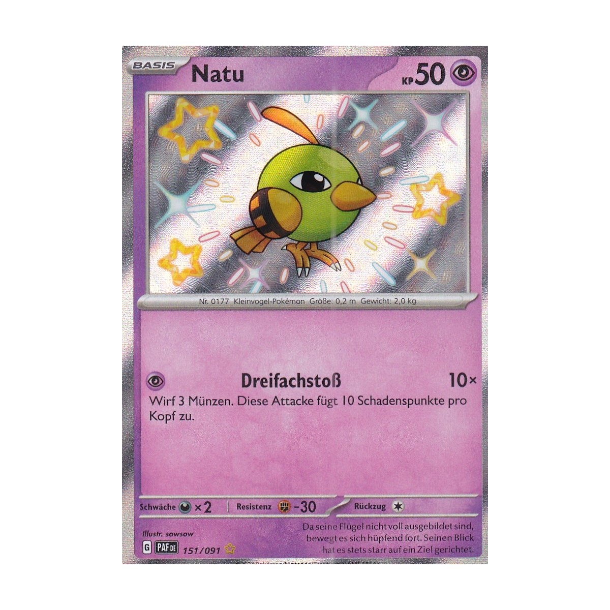 Natu 151/091 Shiny Paldeas Schicksale Pokemon Karte kaufen