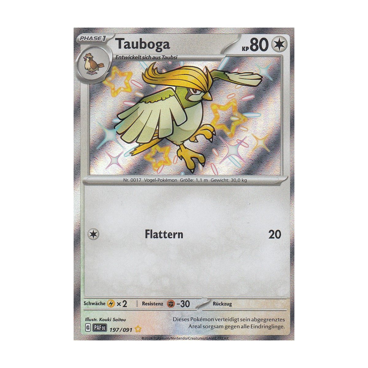 Tauboga 197/091 Shiny Paldeas Schicksale Pokemon Karte kaufen