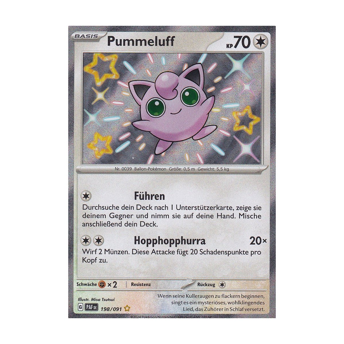 Pummeluff 198/091 Shiny Paldeas Schicksale Pokemon Karte kaufen