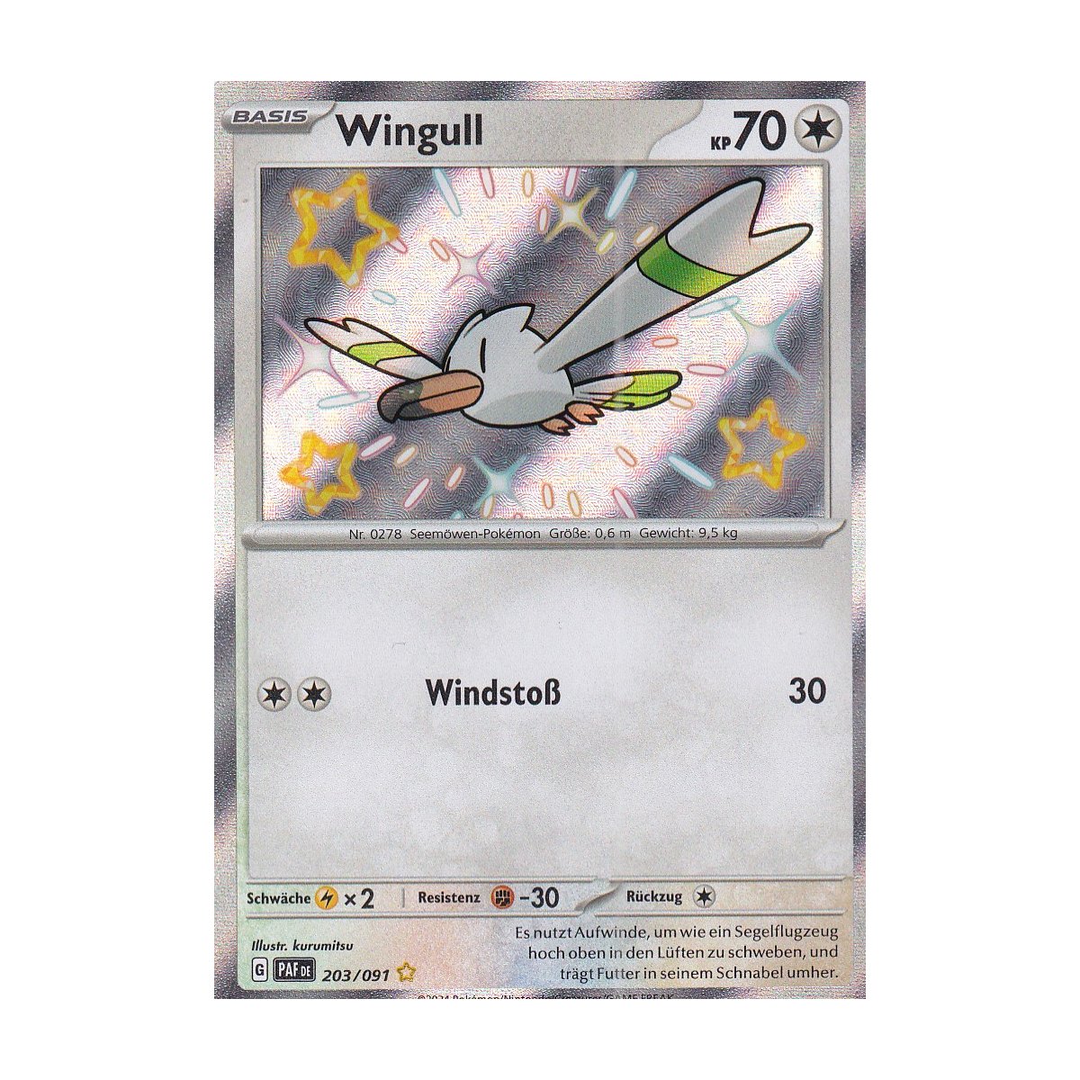 Wingull 203/091 Shiny Paldeas Schicksale Pokemon Karte kaufen