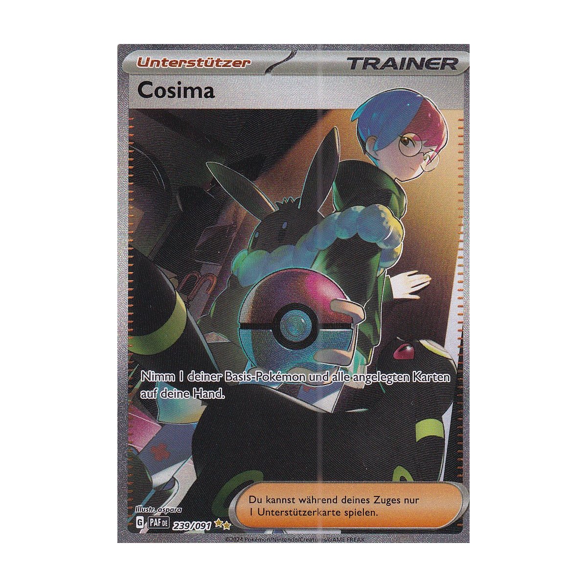 Cosima 239/091 Special Illustration Rare Paldeas Schicksale Pokemon ...