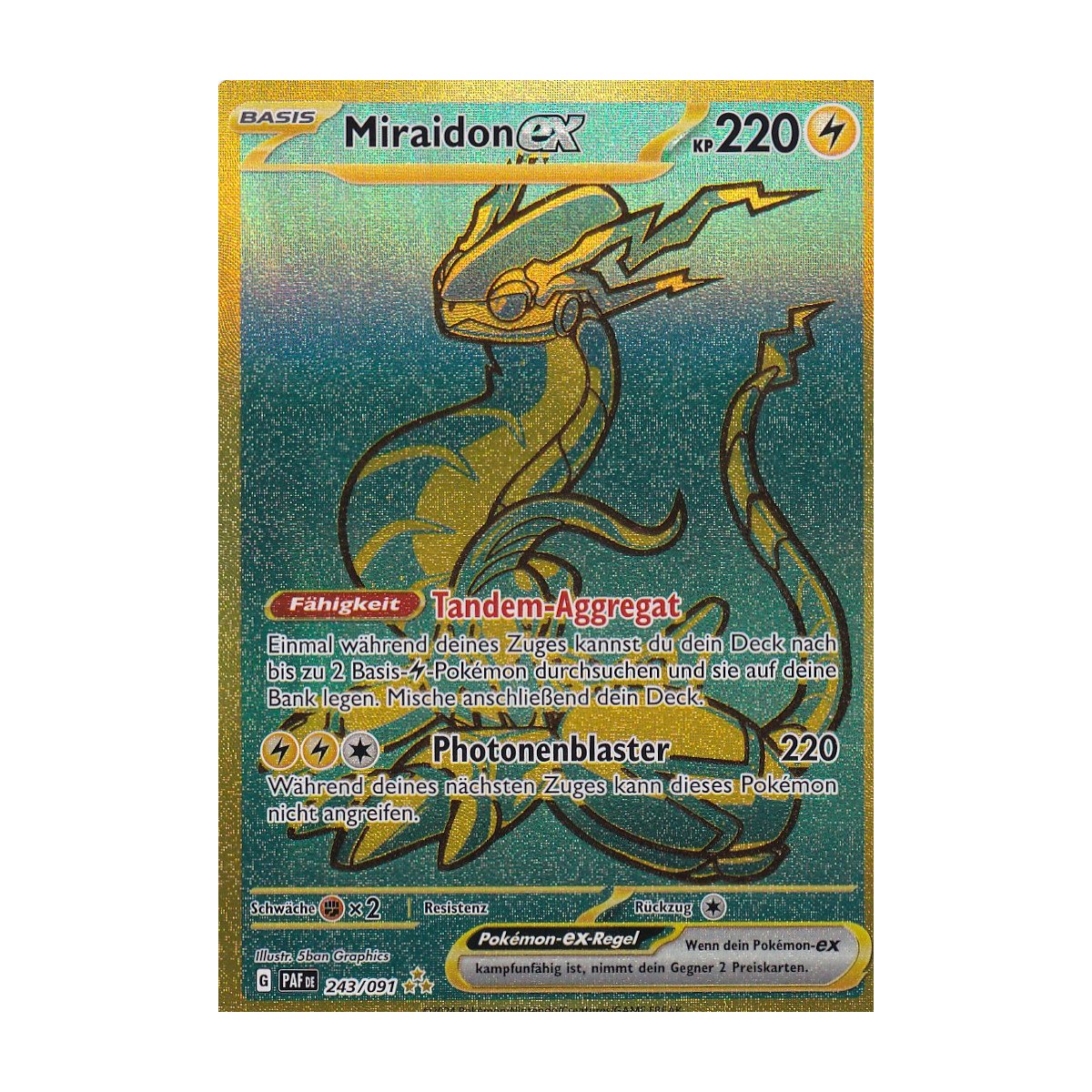 Miraidon-ex 243/091 Hyper Rare Paldeas Schicksale Pokemon Karte kaufen