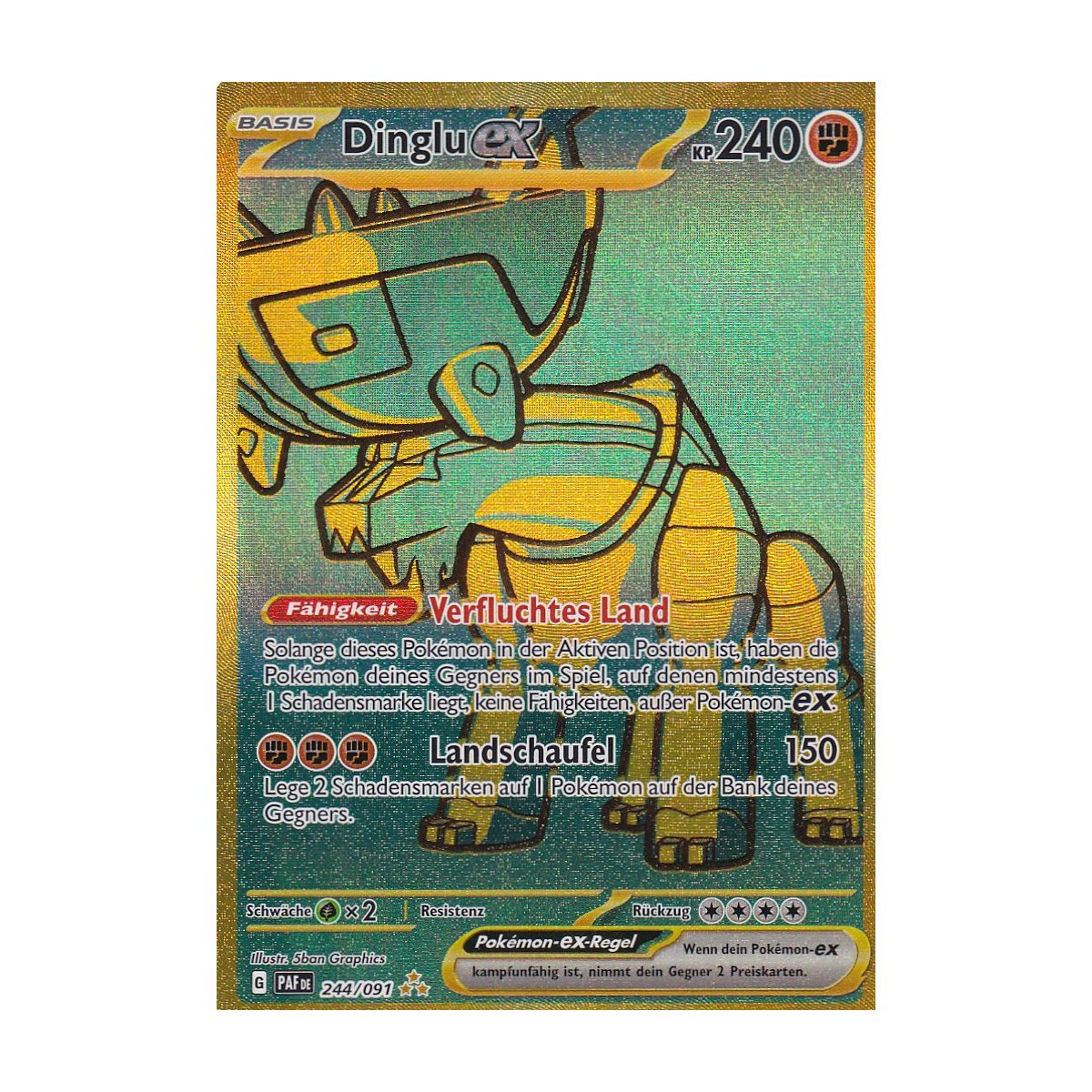 Dinglu-ex 244/091 Hyper Rare Paldeas Schicksale Pokemon Karte kaufen