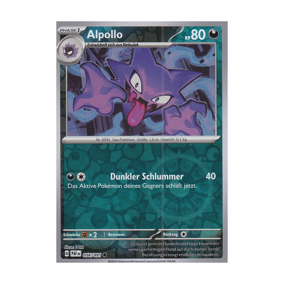 Alpollo 056/091 REVERSE HOLO Paldeas Schicksale Pokemon Karte kaufen