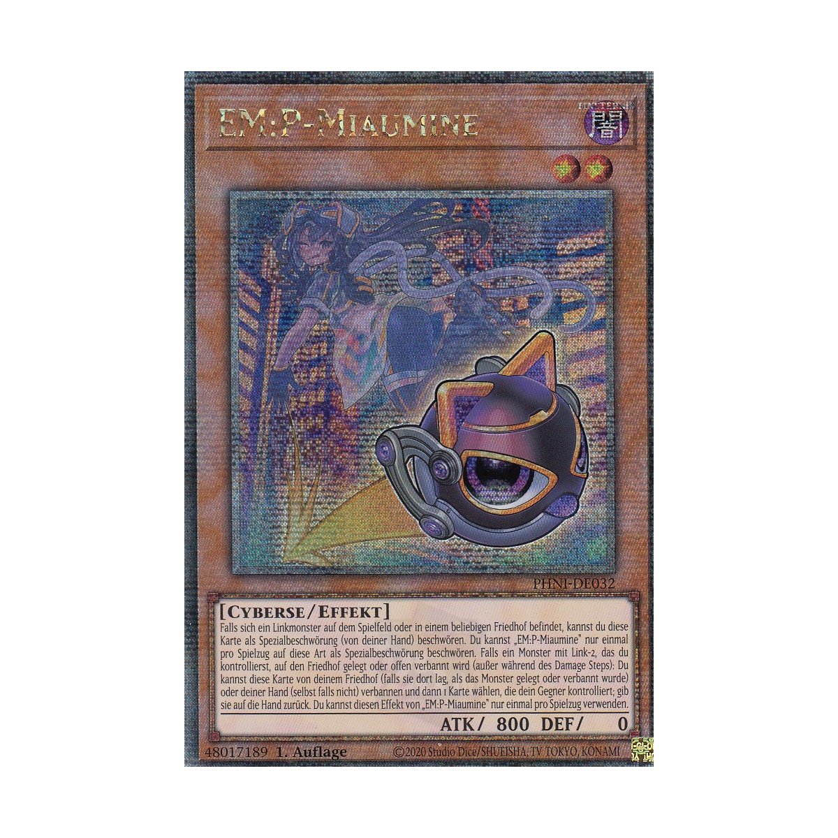 EM:P-Miaumine (Quarter Century Secret Rare) PHNI-DE032-Quarter-Century-Secret-Rare PHNI-DE032 ...