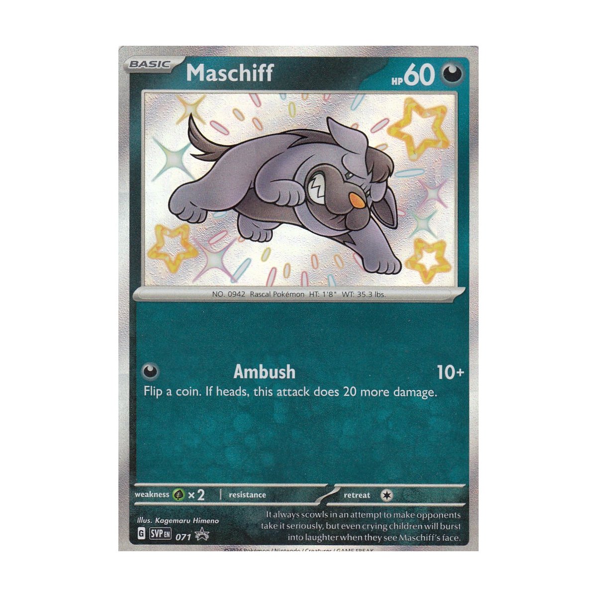 Maschiff SVP071 Shiny Karmesin & Purpur Promos Pokemon Karte kaufen