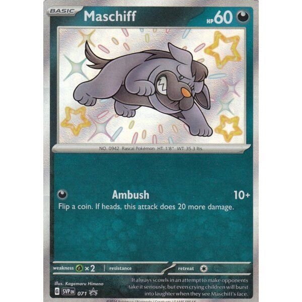 Maschiff SVP071 Shiny Karmesin & Purpur Promos Pokemon Karte kaufen