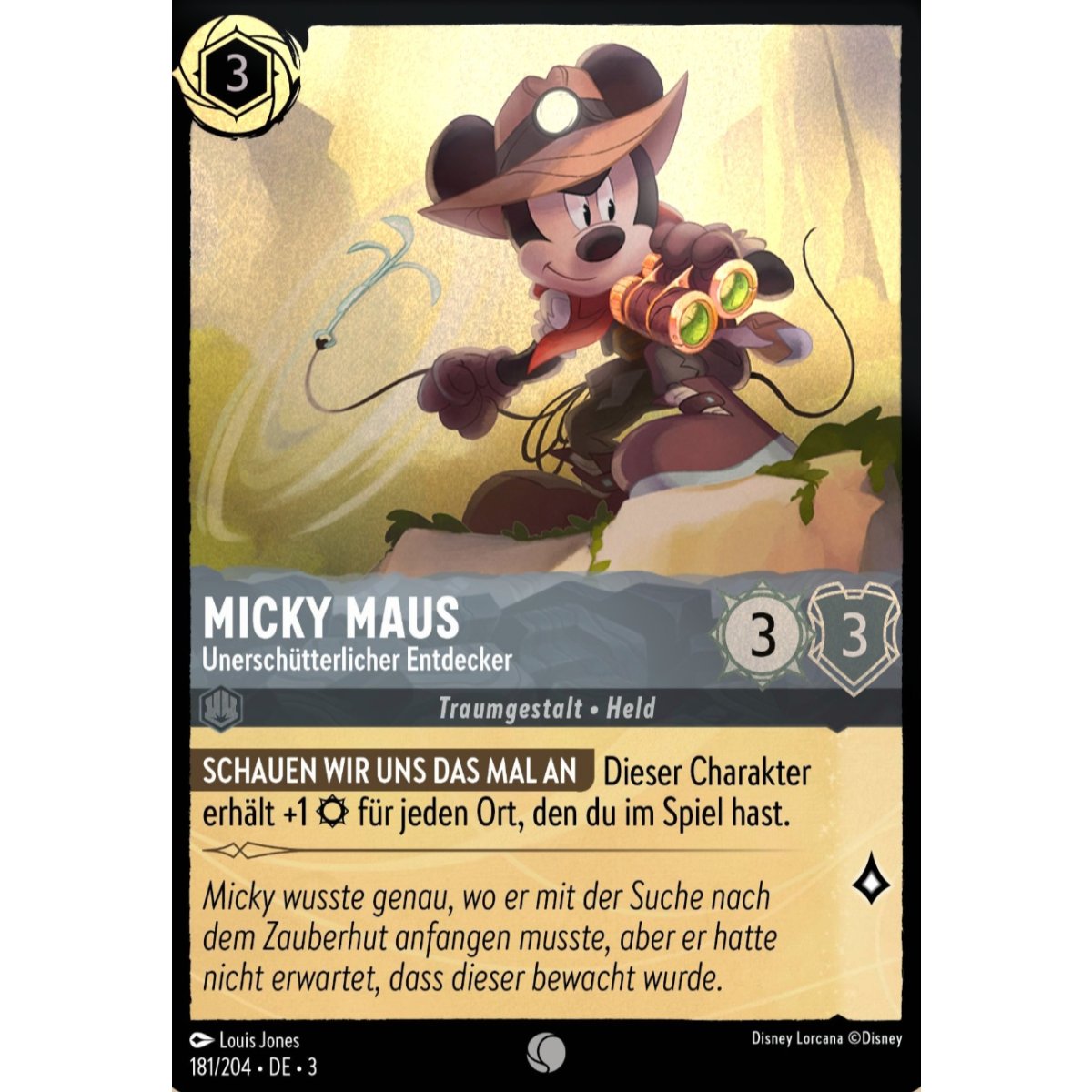 Micky Maus - Unerschütterlicher Entdecker 3INK-181-Holo 3INK-181-Holo ...