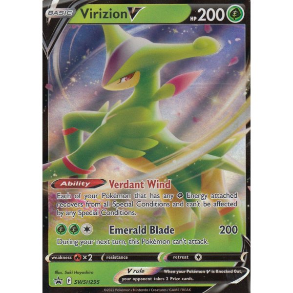 Virizion V SWSH295 Englisch SWSH Promos Pokemon Karte günstig kaufen