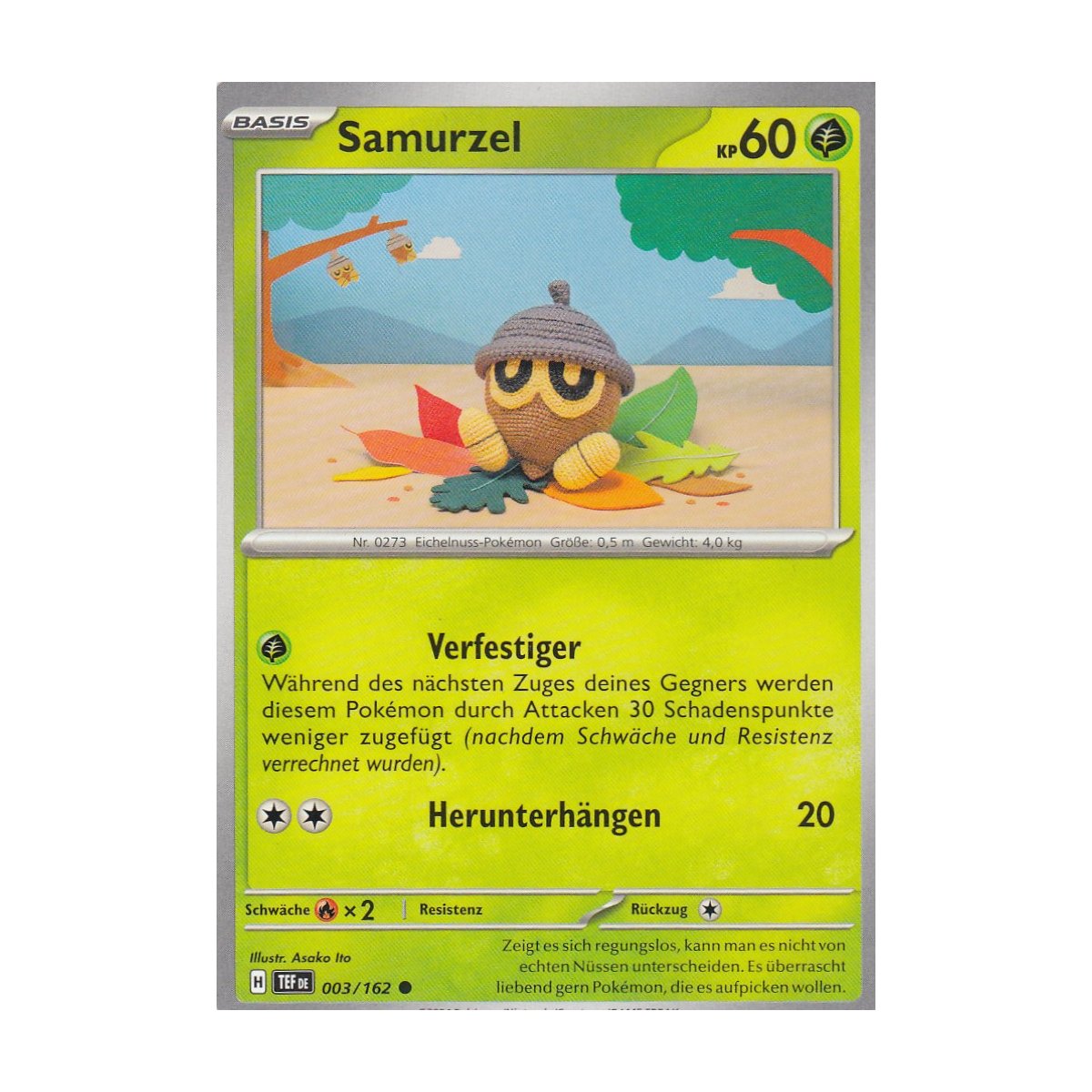Samurzel 003/162 Gewalten der Zeit Pokemon Karte günstig kaufen