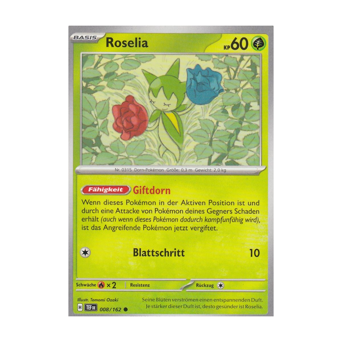 Roselia 008/162 Gewalten der Zeit Pokemon Karte günstig kaufen