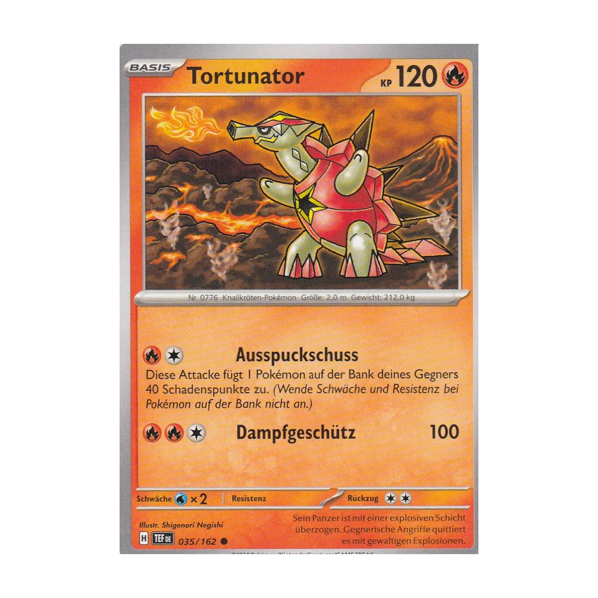 Tortunator 035/162 Gewalten der Zeit Pokemon Karte günstig kaufen