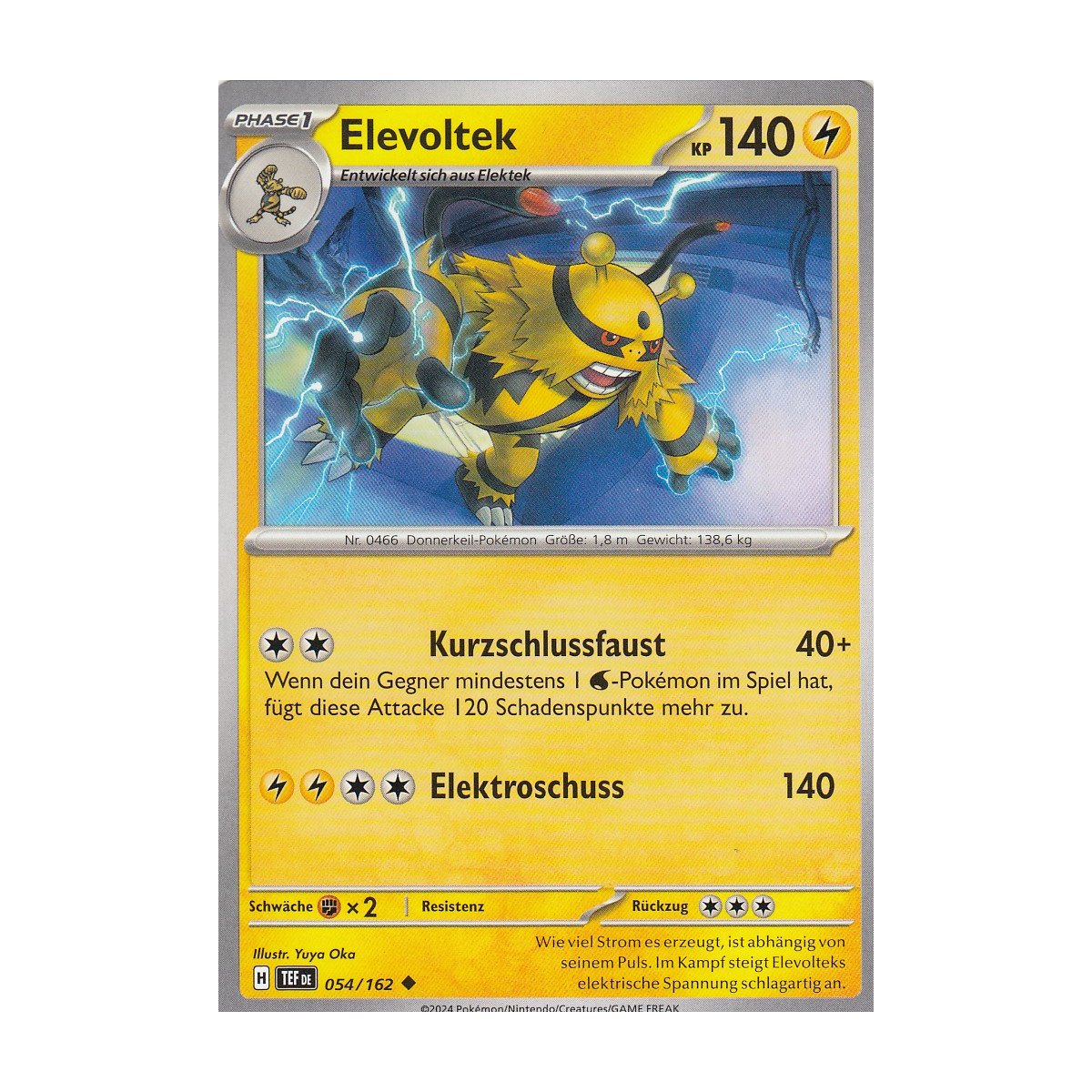 Elevoltek 054/162 Gewalten der Zeit Pokemon Karte günstig kaufen