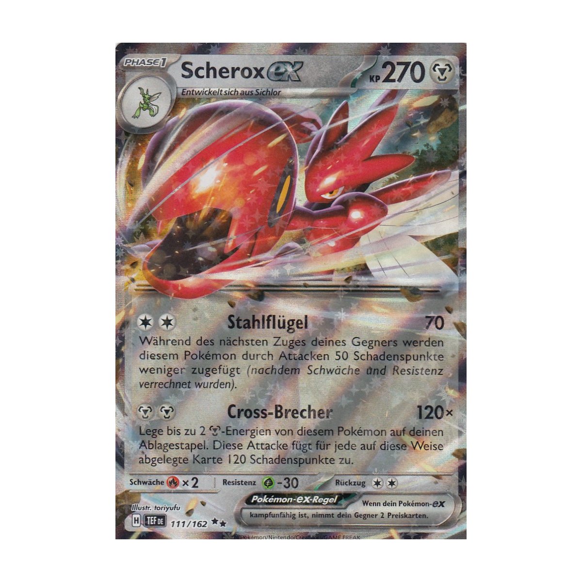 Scherox-ex 111/162 Gewalten der Zeit Pokemon Karte günstig kaufen