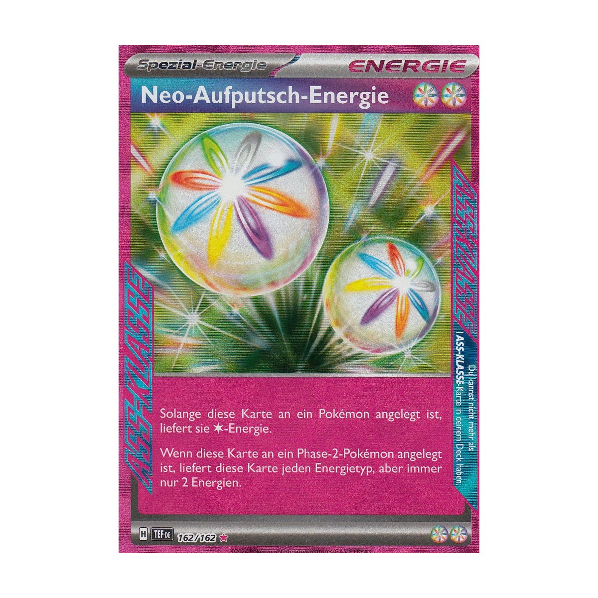 Neo-Aufputsch-Energie 162/162 Ass-Klasse Gewalten der Zeit Pokemon Karte kaufen