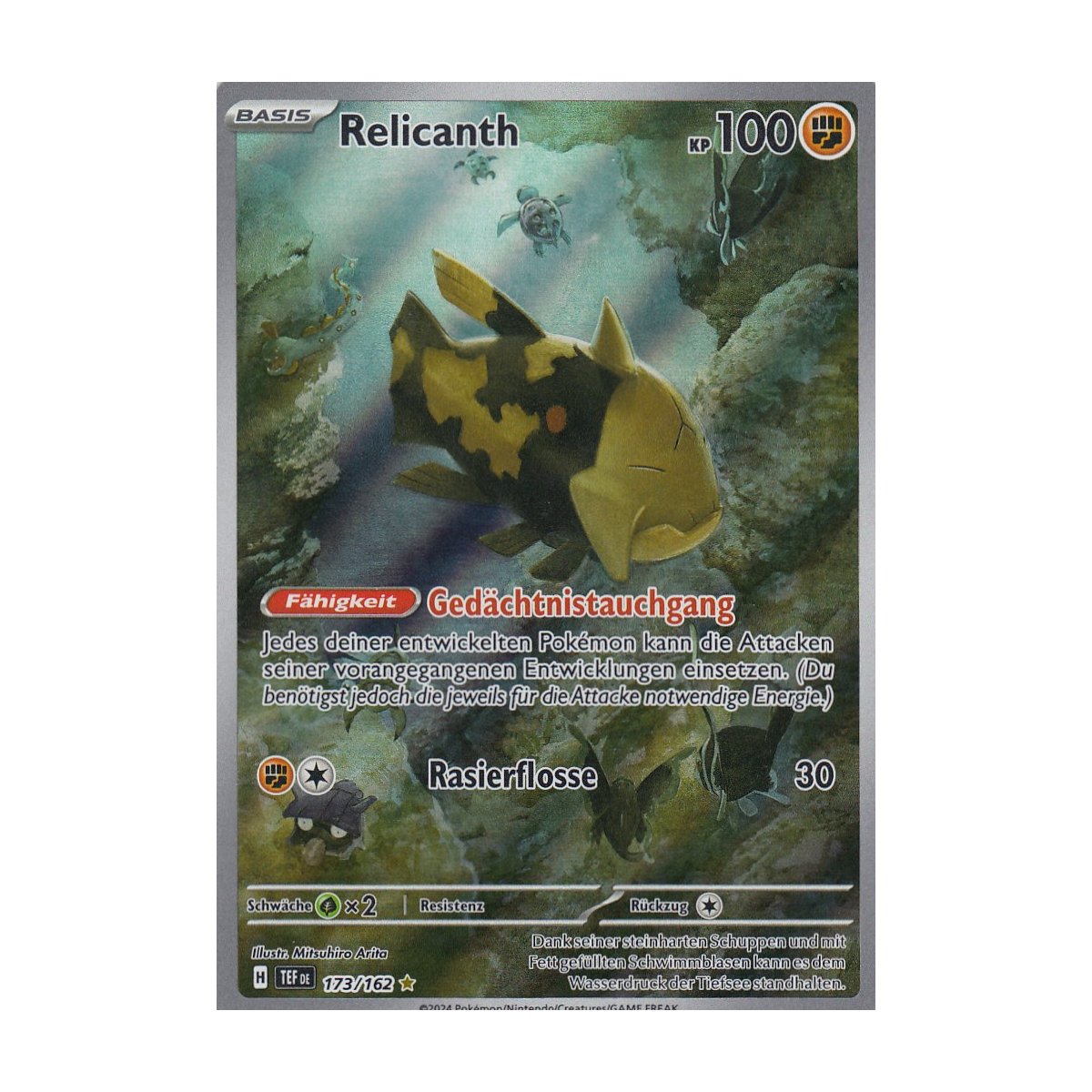 Relicanth 173/162 Illustration Rare Gewalten der Zeit Pokemon Karte kaufen
