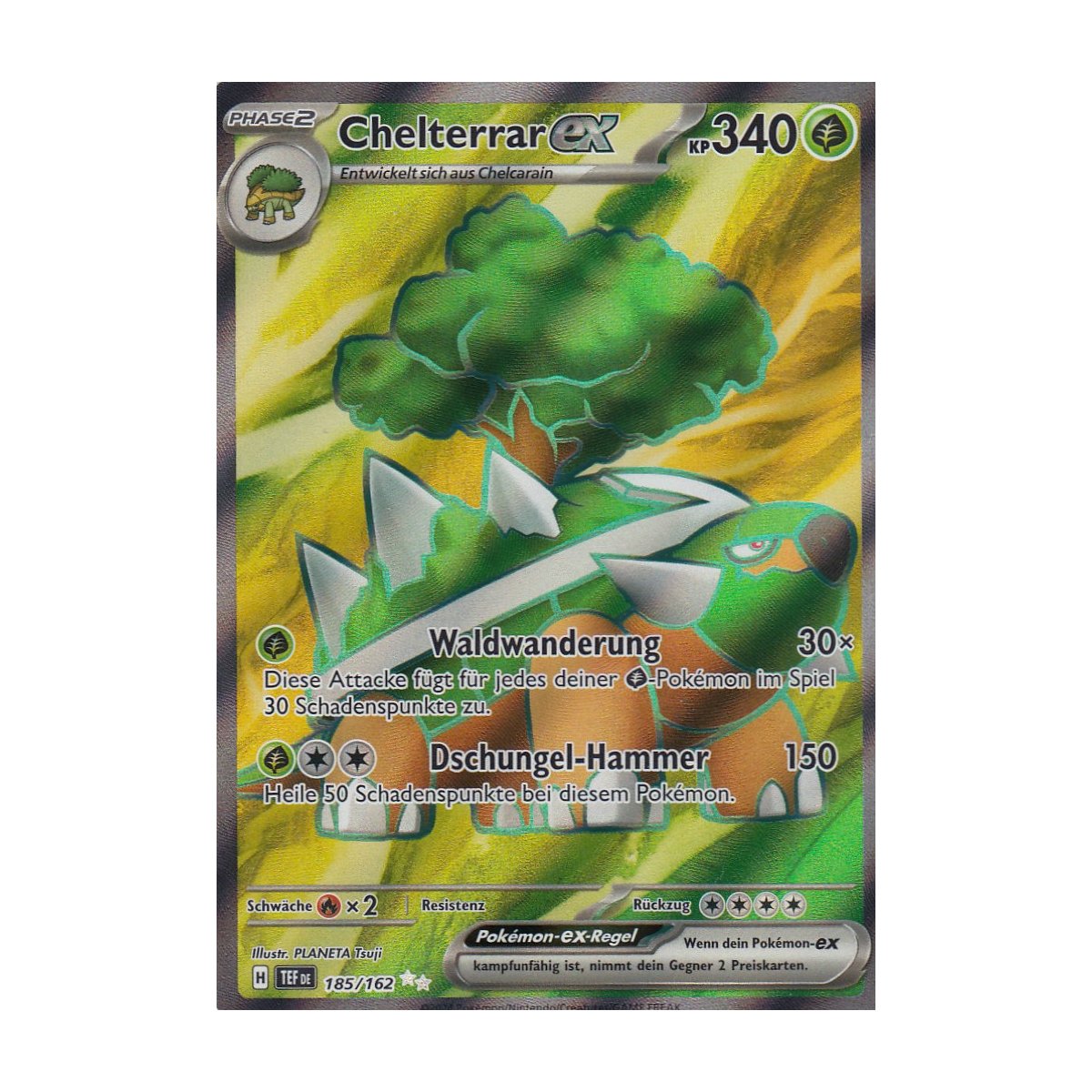 Chelterrar-ex 185/162 Fullart Gewalten der Zeit Pokemon Karte kaufen