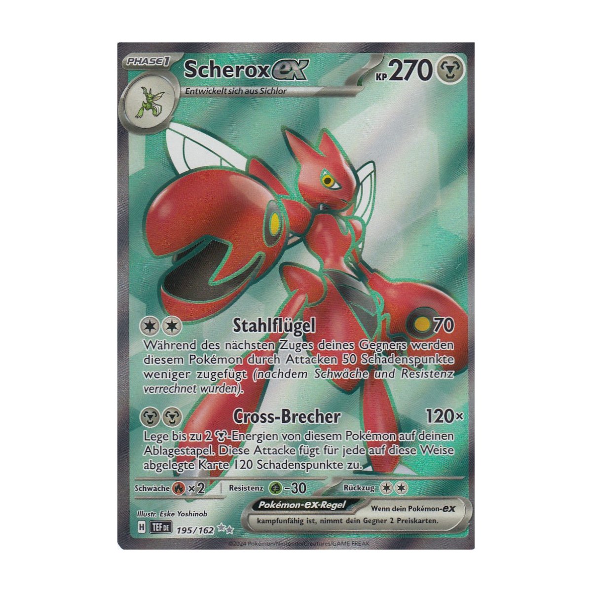 Scherox-ex 195/162 Fullart Gewalten der Zeit Pokemon Karte kaufen