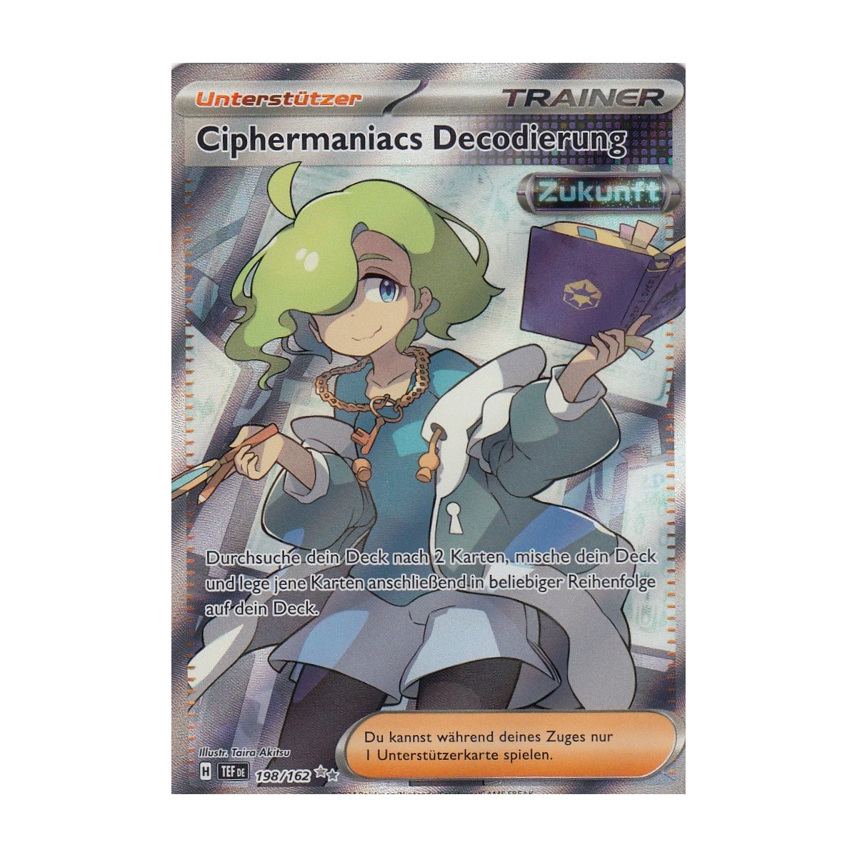 Ciphermaniacs Decodierung 198/162 Fullart Gewalten der Zeit Pokemon ...
