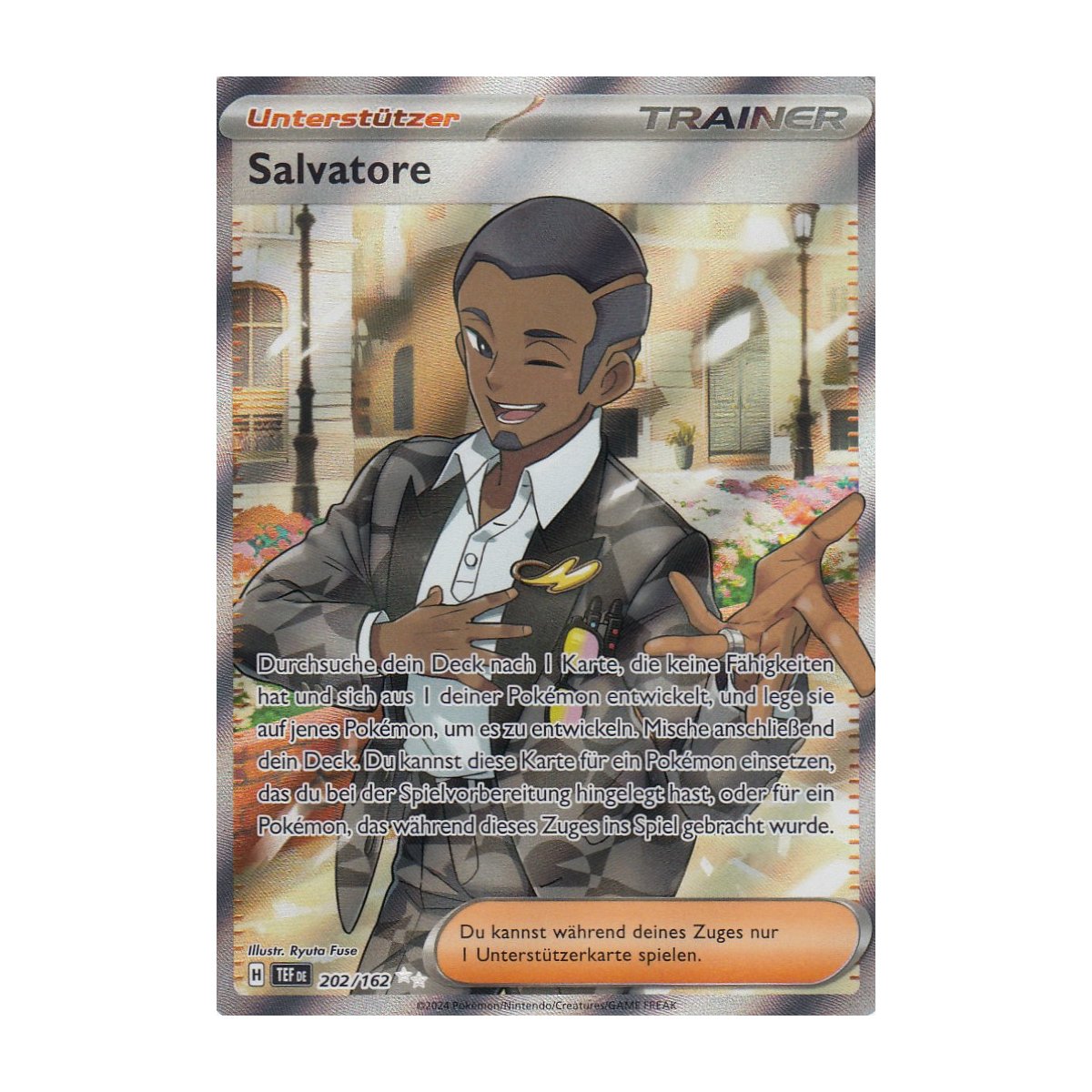 Salvatore 202/162 Fullart Gewalten der Zeit Pokemon Karte kaufen