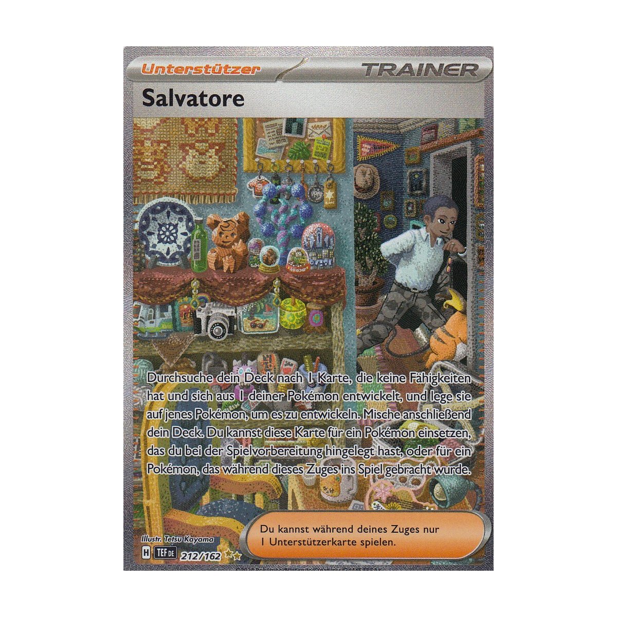 Salvatore 212/162 Special Illustration Rare Gewalten der Zeit Pokemon ...