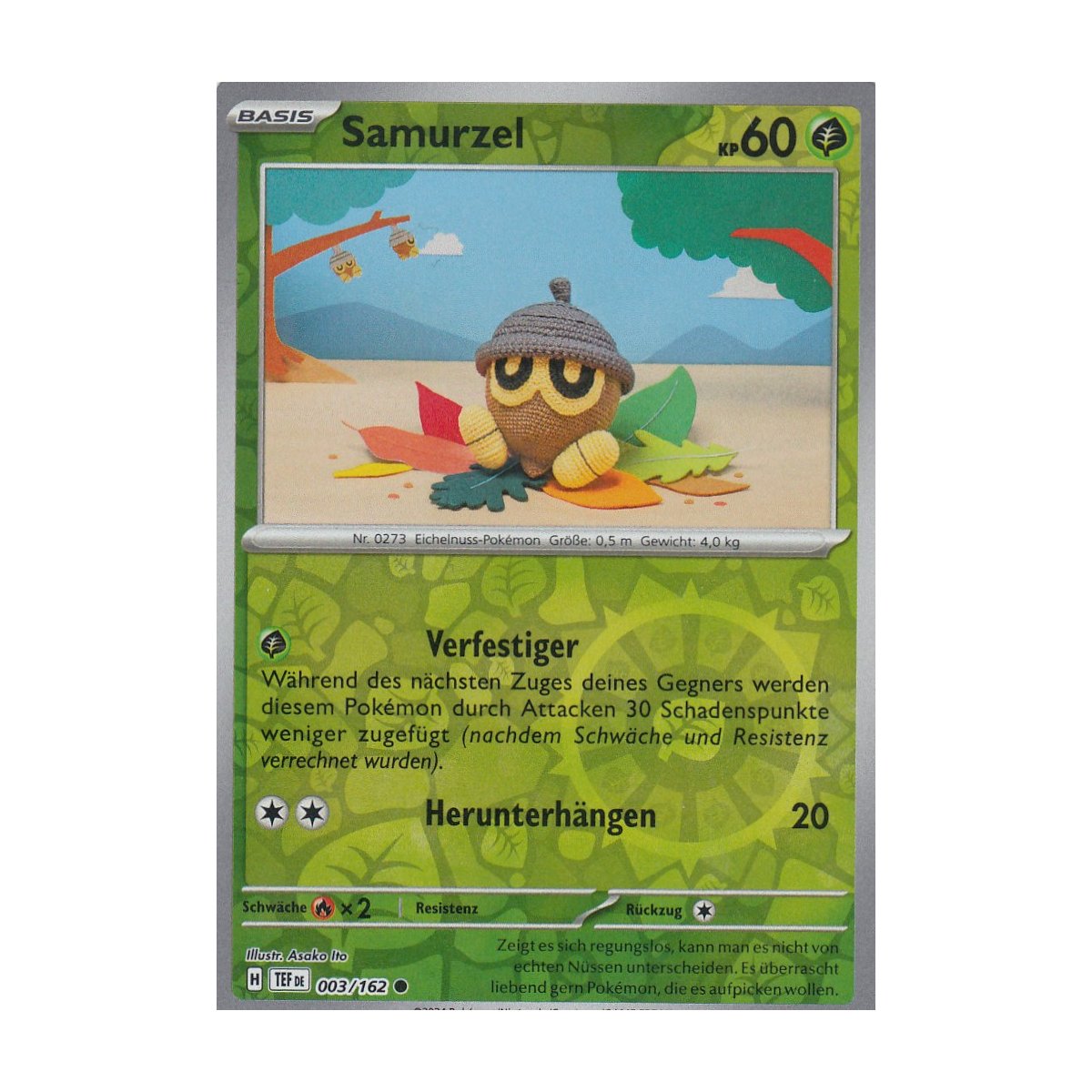 Samurzel 003/162 REVERSE HOLO Gewalten der Zeit Pokemon Karte kaufen