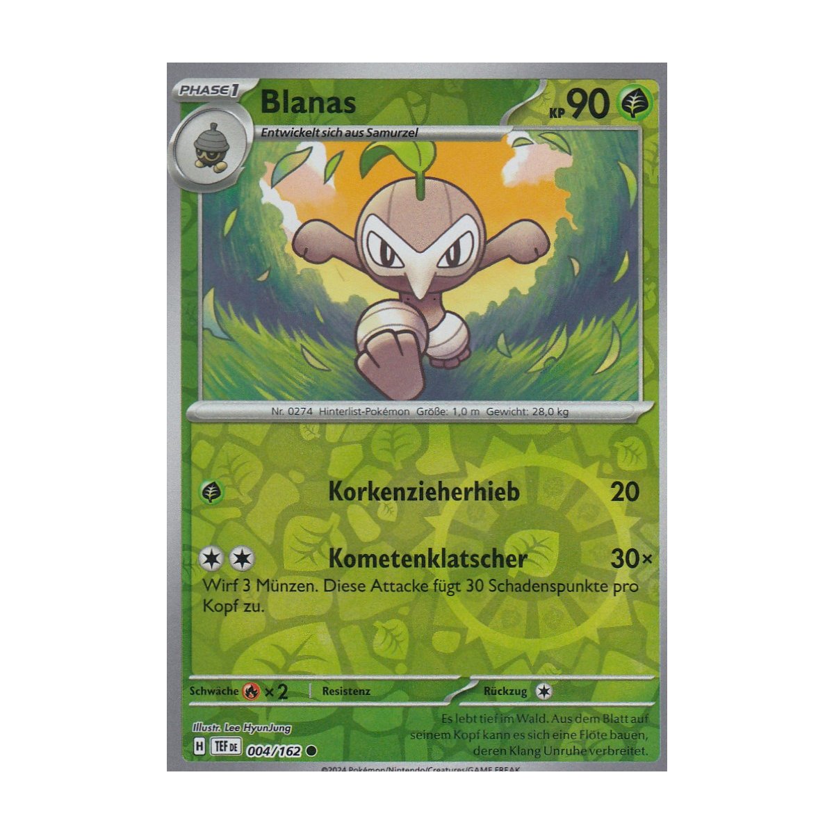 Blanas 004/162 REVERSE HOLO Gewalten der Zeit Pokemon Karte kaufen