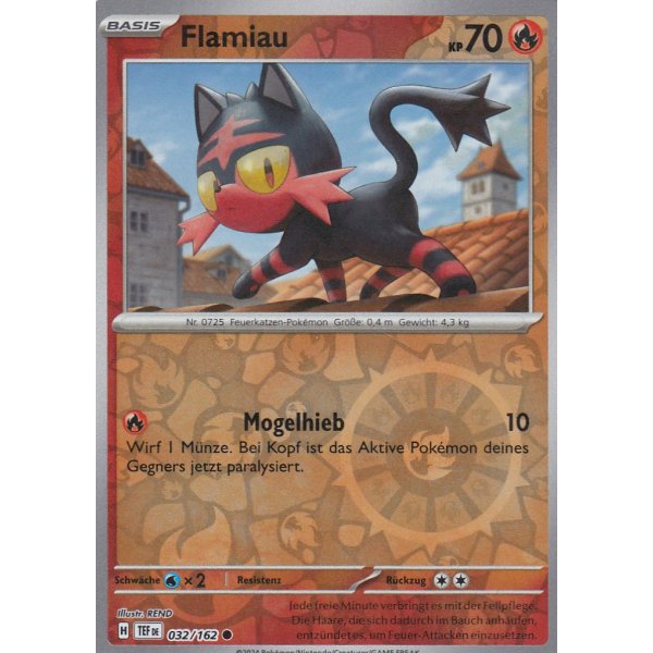 Flamiau 032/162 REVERSE HOLO Gewalten der Zeit Pokemon Karte kaufen