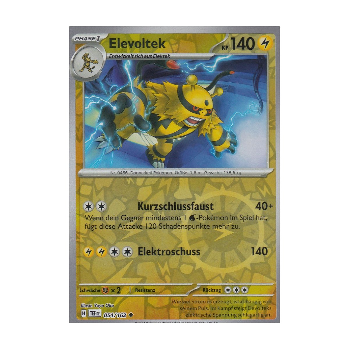 Elevoltek 054/162 REVERSE HOLO Gewalten der Zeit Pokemon Karte kaufen