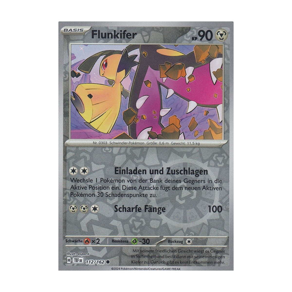 Flunkifer 112/162 REVERSE HOLO Gewalten der Zeit Pokemon Karte kaufen