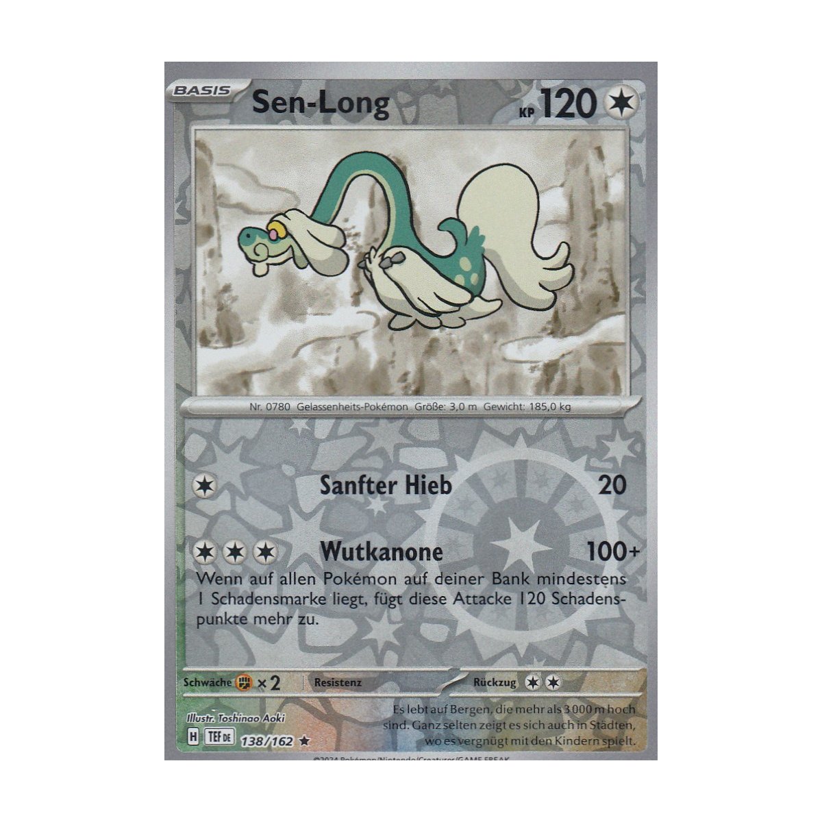 Sen-Long 138/162 Holo REVERSE HOLO Gewalten der Zeit Pokemon Karte kaufen
