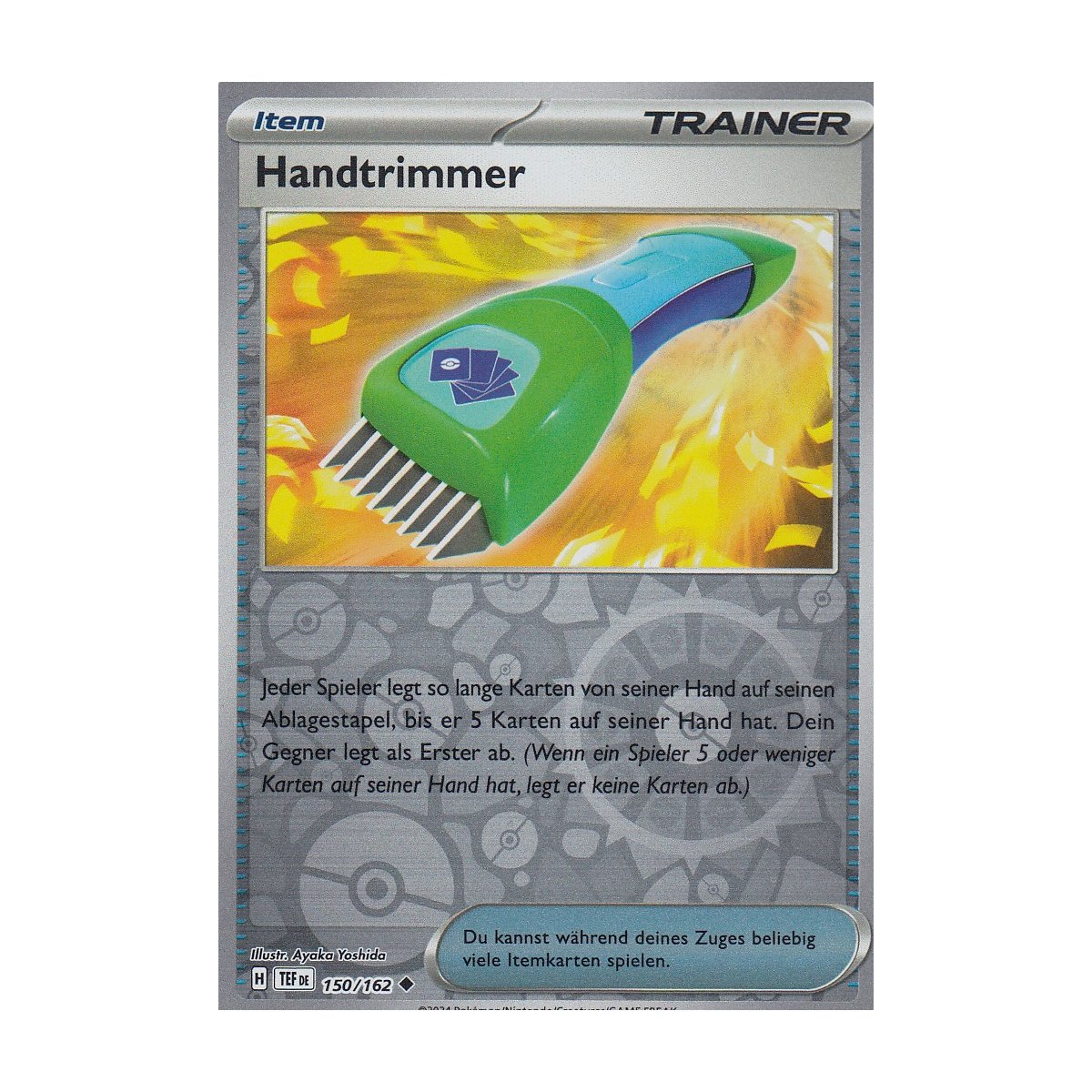 Handtrimmer 150/162 REVERSE HOLO Gewalten der Zeit Pokemon Karte kaufen