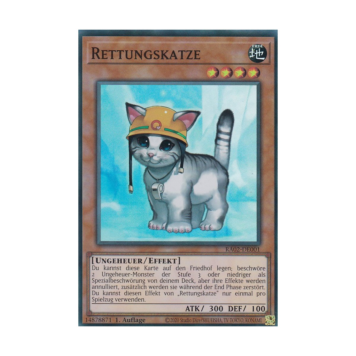 Rettungskatze RA02-DE001 V.5-Quarter-Century-Secret-Rare (Quarter ...