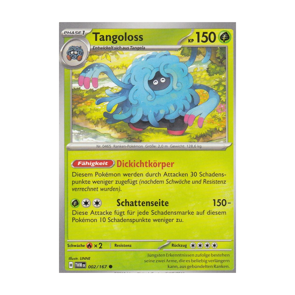 Tangoloss 002/167 Maskerade im Zwielicht Pokemon Karte kaufen