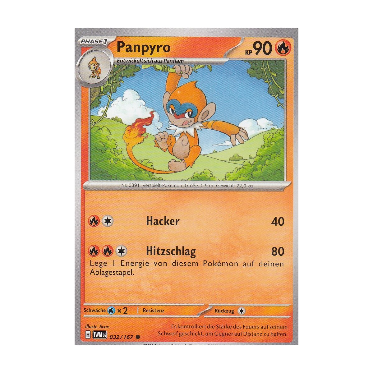 Panpyro 032/167 Maskerade im Zwielicht Pokemon Karte kaufen