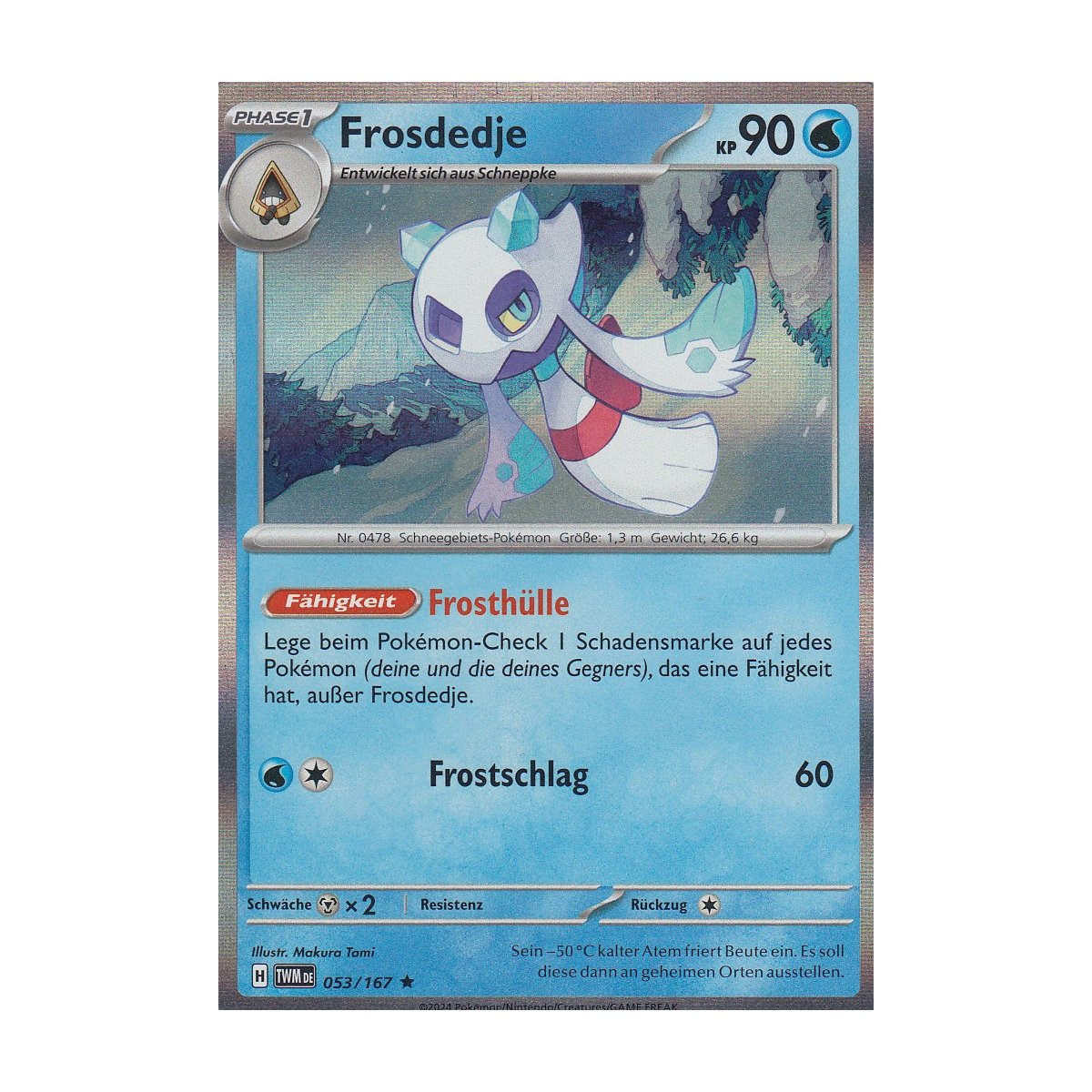 Frosdedje 053/167 Holo Maskerade im Zwielicht Pokemon Karte kaufen
