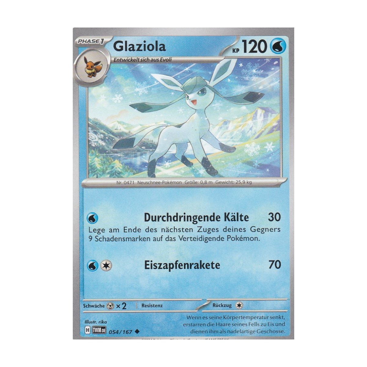 Glaziola 054/167 Maskerade im Zwielicht Pokemon Karte kaufen