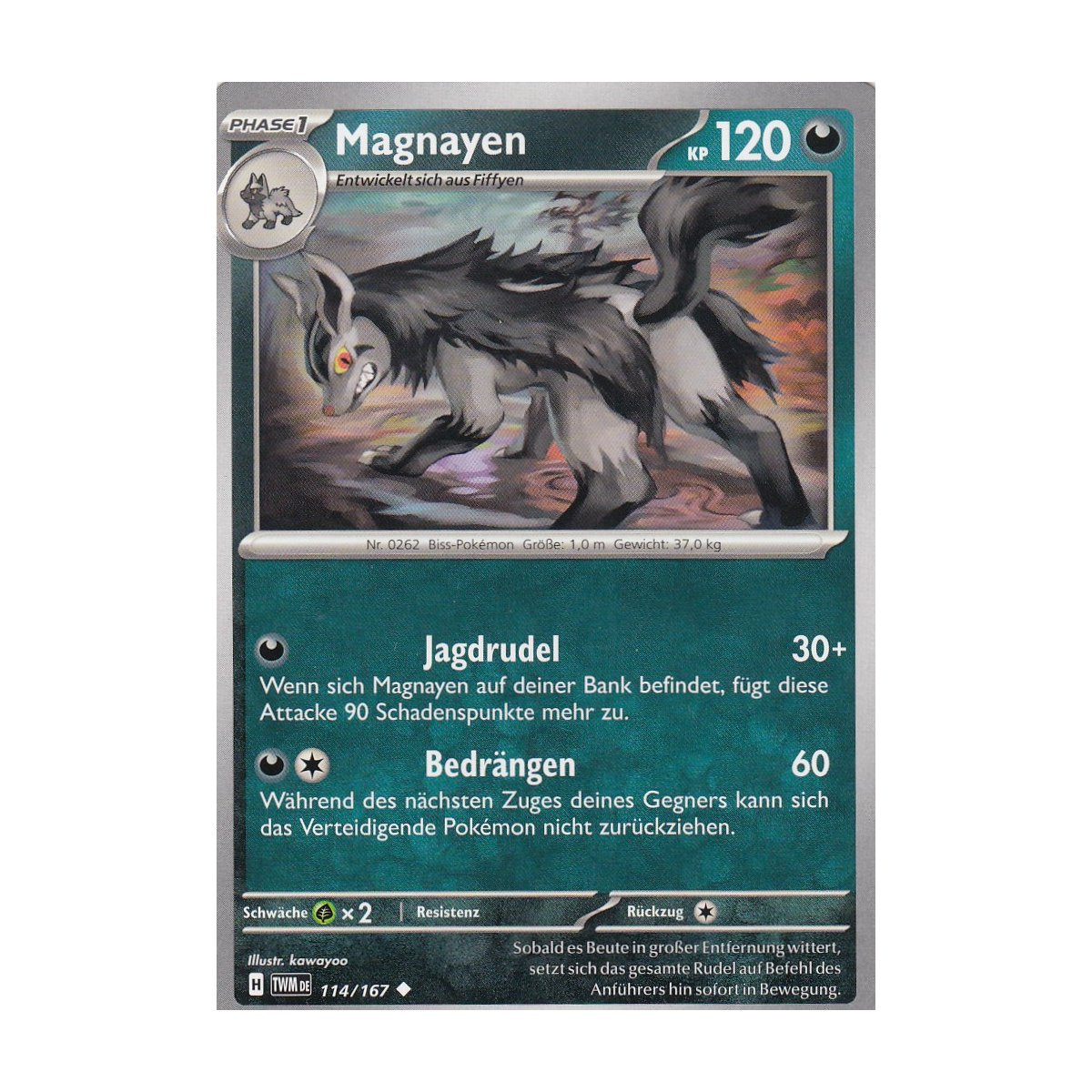 Magnayen 114/167 Maskerade im Zwielicht Pokemon Karte kaufen